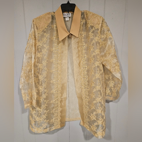 3K Fashion | Intimates & Sleepwear | 3k Fashion Sheer Yellow Floral ...